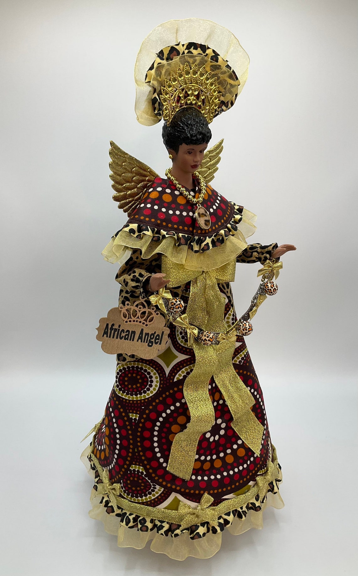 Afrocentric Angel Tree Topper African American Angel Tree - Etsy