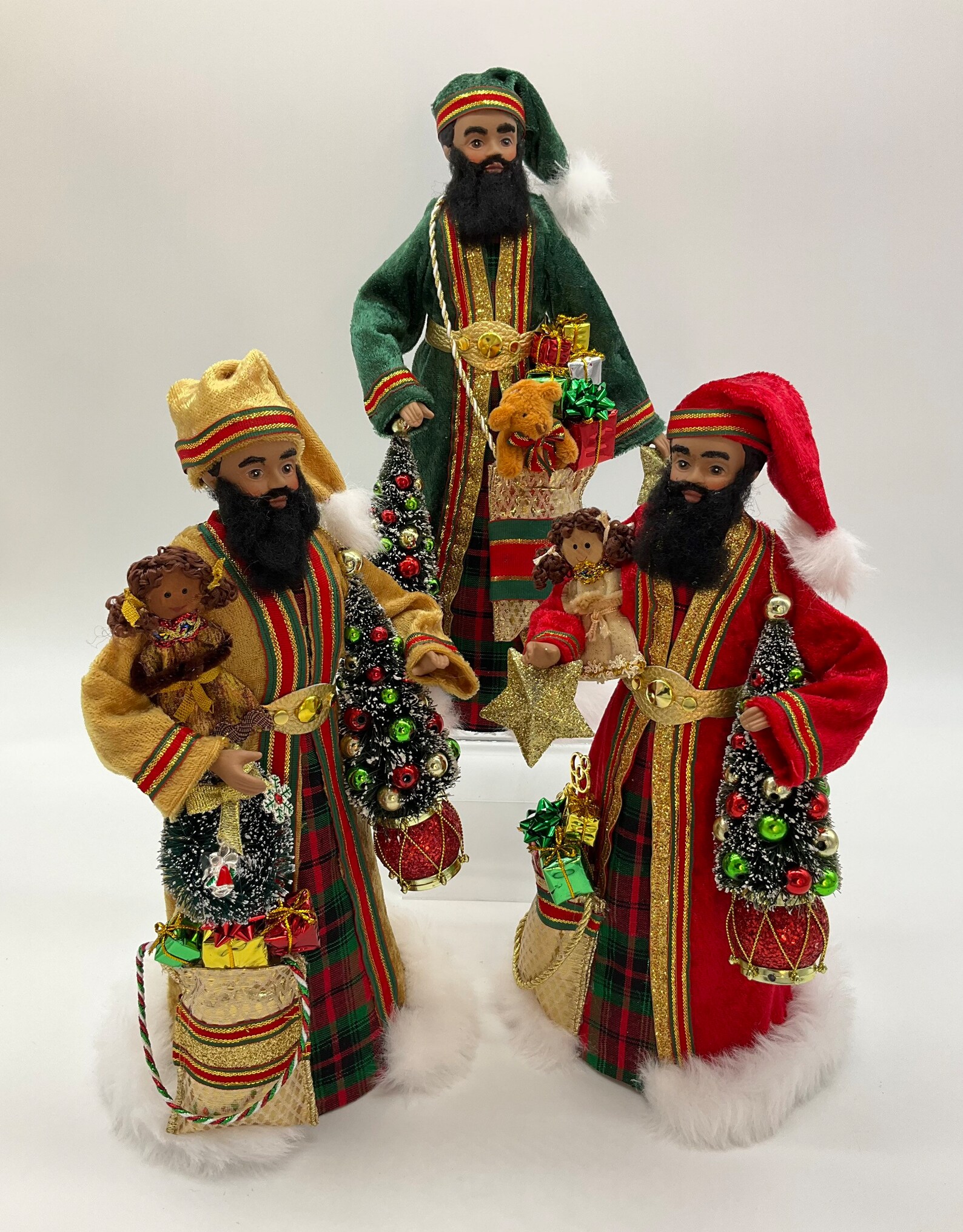 African American Santa Claus Black Santa Figurine Black - Etsy