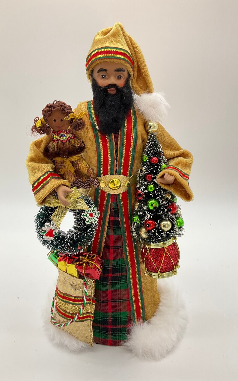 Black Santa Figure African American Santa Claus Christmas - Etsy