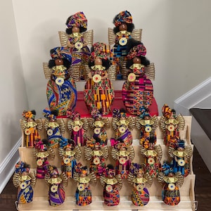 African American Christmas Tree Topper, Afrocentric Ornament, Holiday ...