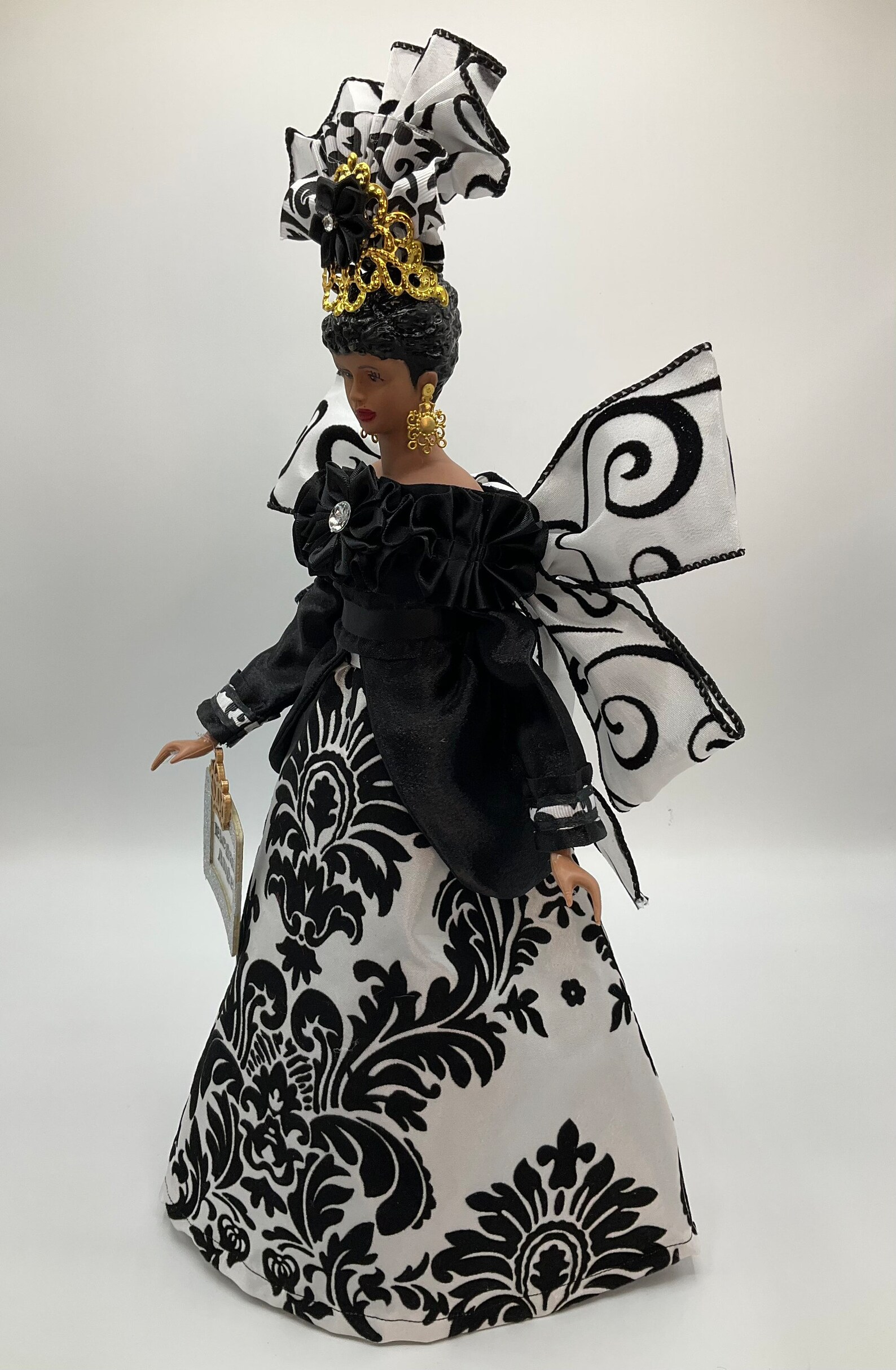 White & Black Angel Tree Topper African American Angel - Etsy