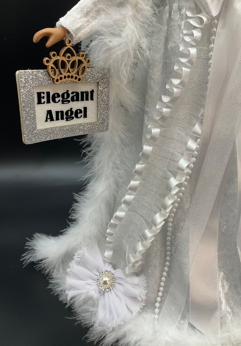 Winter White Angel Tree Topper, African American Angel Tree Topper ...