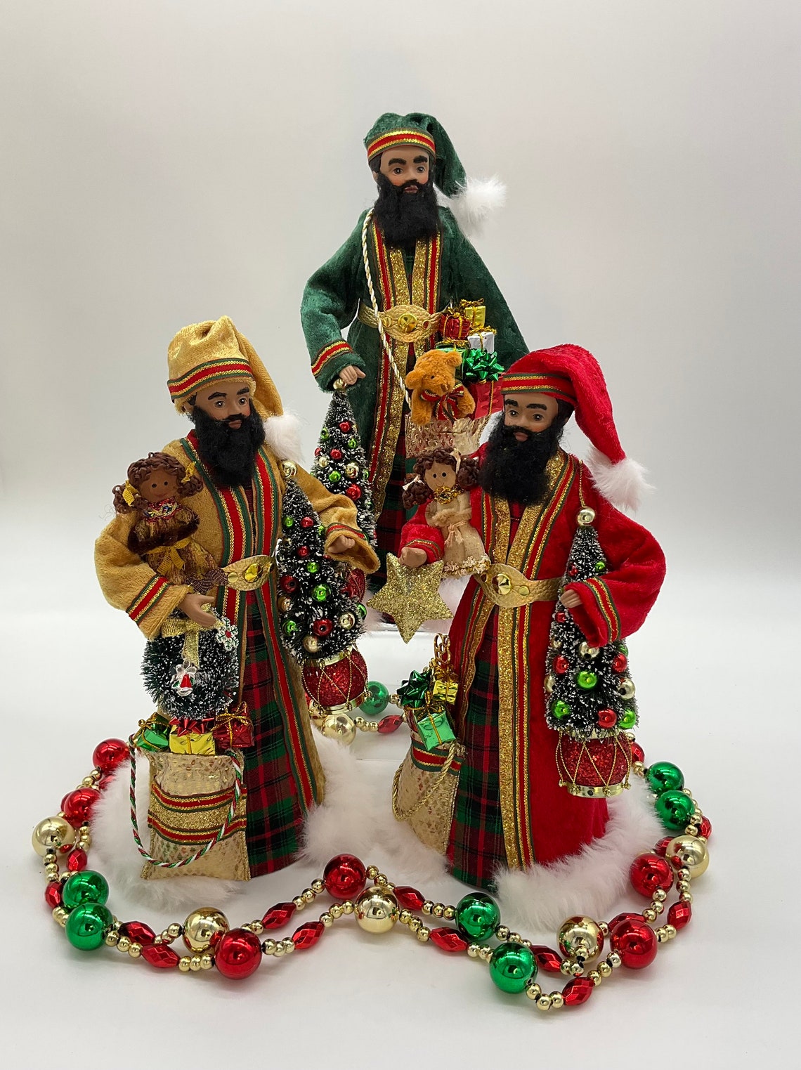 Black Santa Figure African American Santa Claus Christmas - Etsy