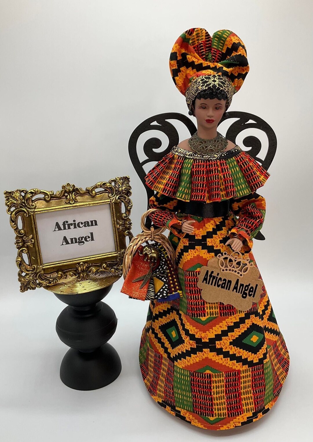 African Angel Tree Topper: Handcrafted, Meaningful Holiday Decoration ...