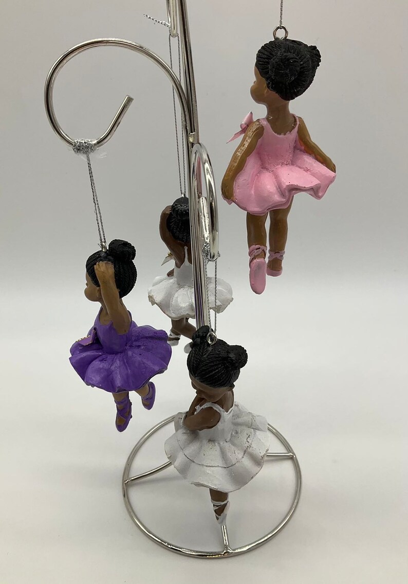 Set of Four Ballet Dance Christmas Tree Ornaments Black - Etsy