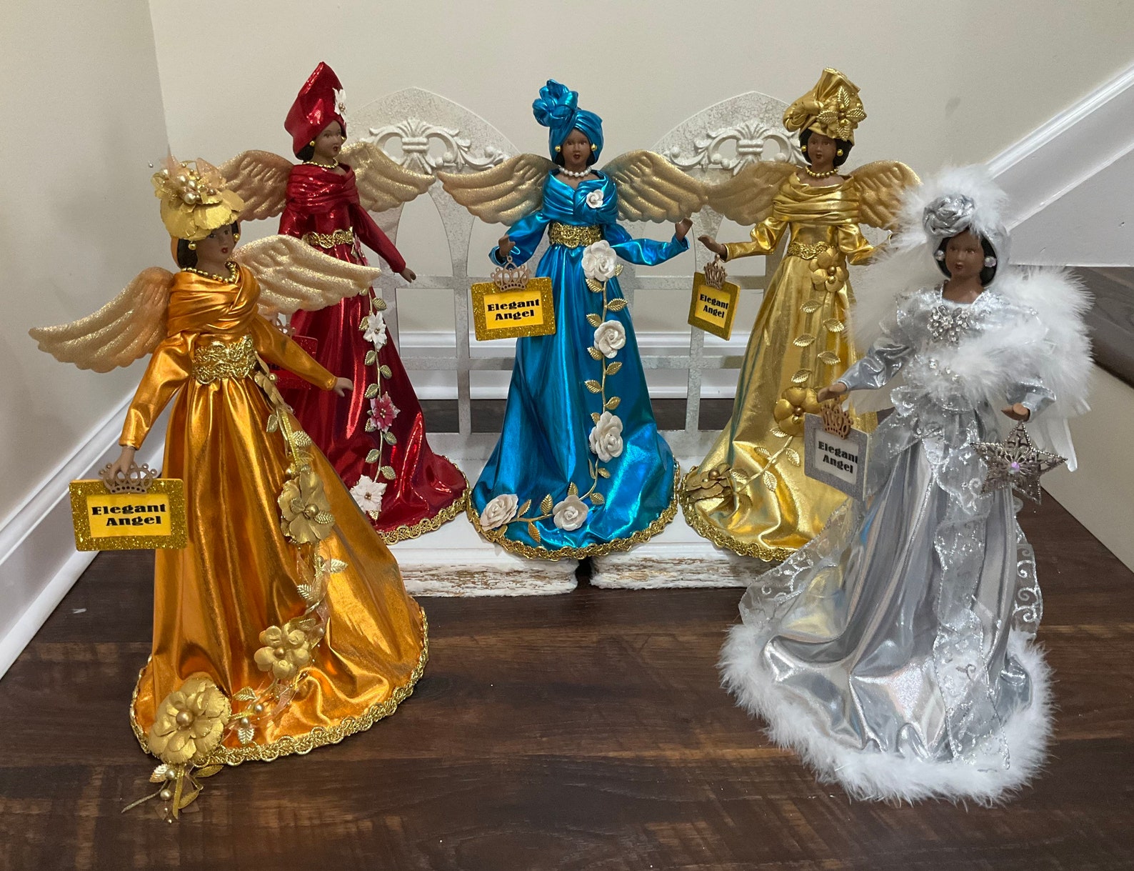 Elegant Angel Tree Topper, African American Angel Tree Topper ...