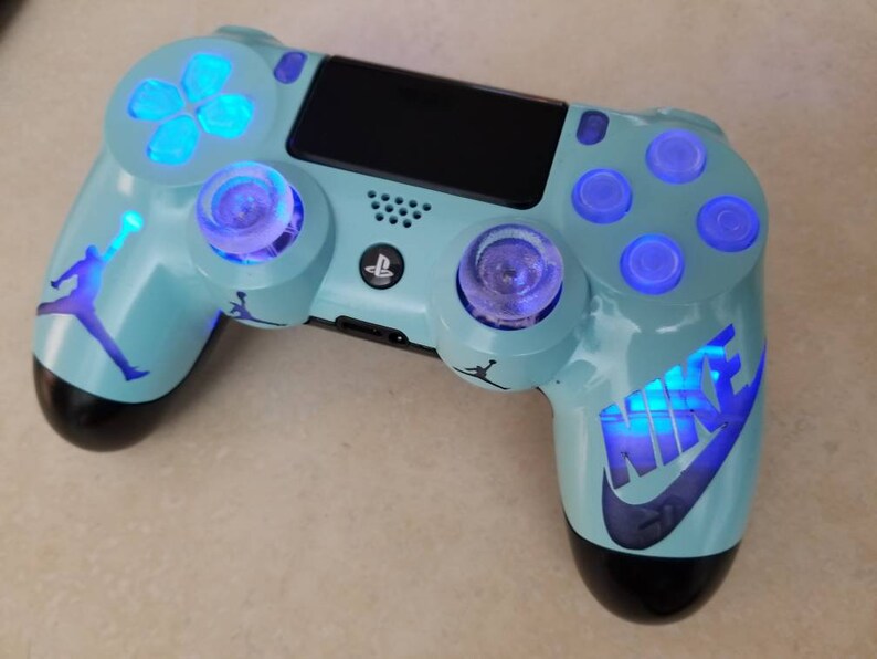 PS4 Nike LED Dualshock4 wireless Techfire controller custom | Etsy