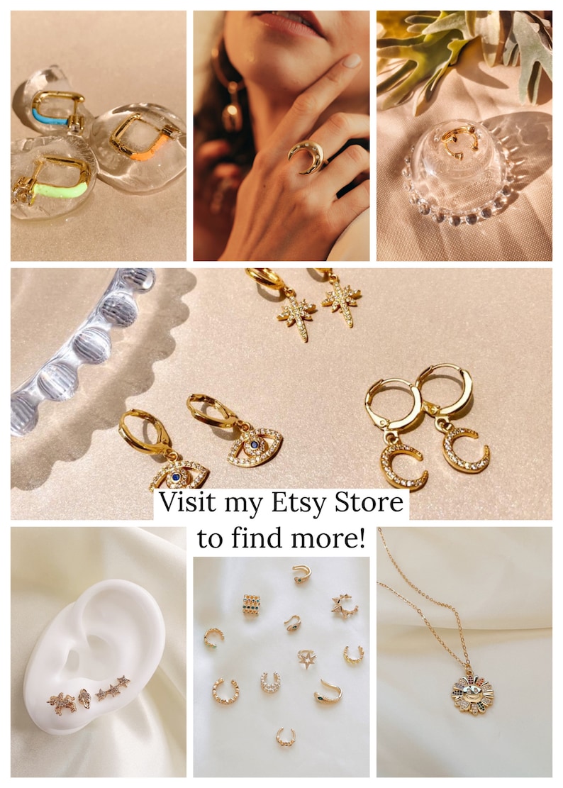 Polymer Clay Ear Cuffs No Piercing Needed Colorful Ear Cuff Conch Ear ...