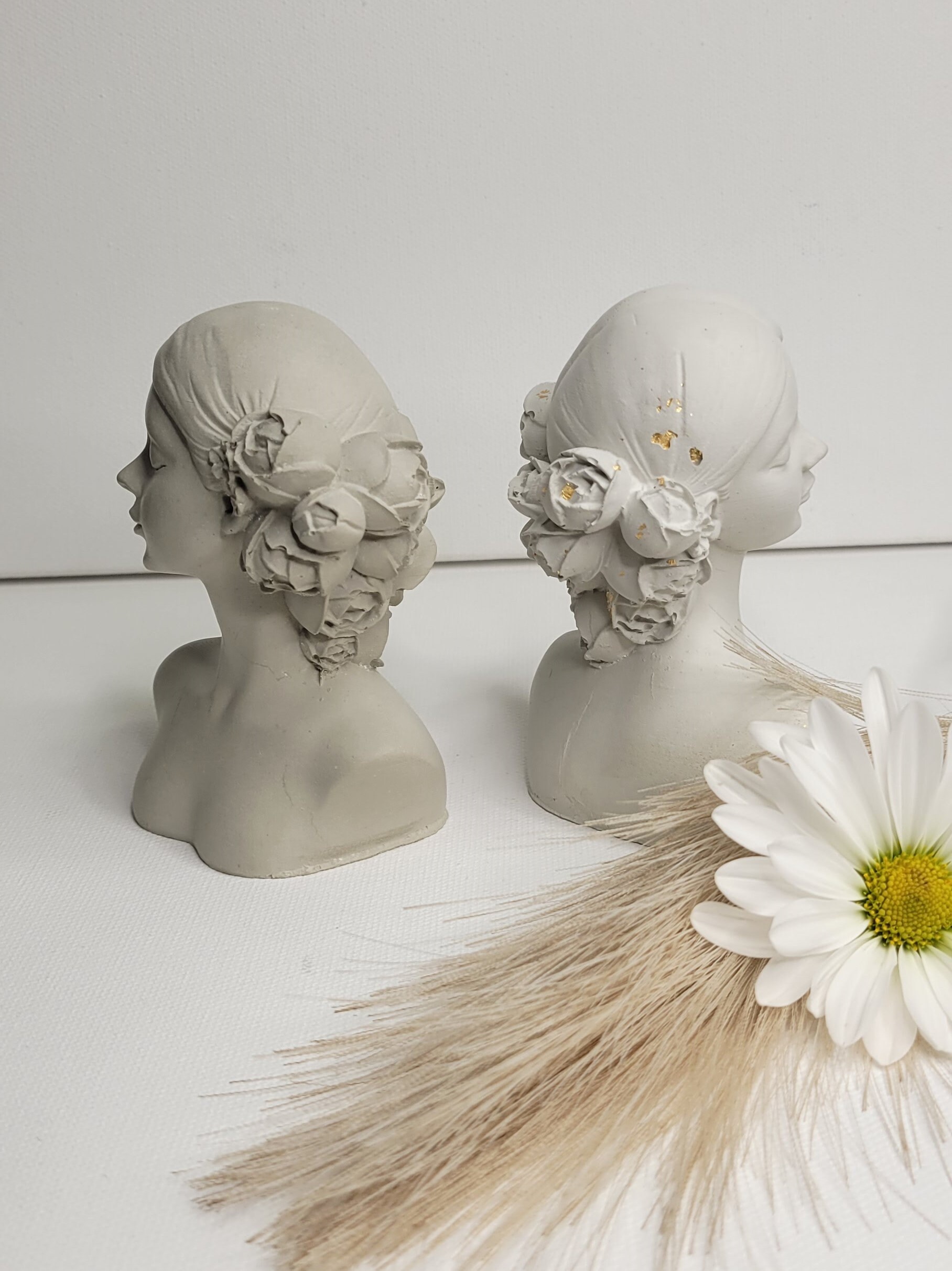 Statue Bust, Statue Decor, Bookshelf Decor, Woman Statue, Boho Decor ...