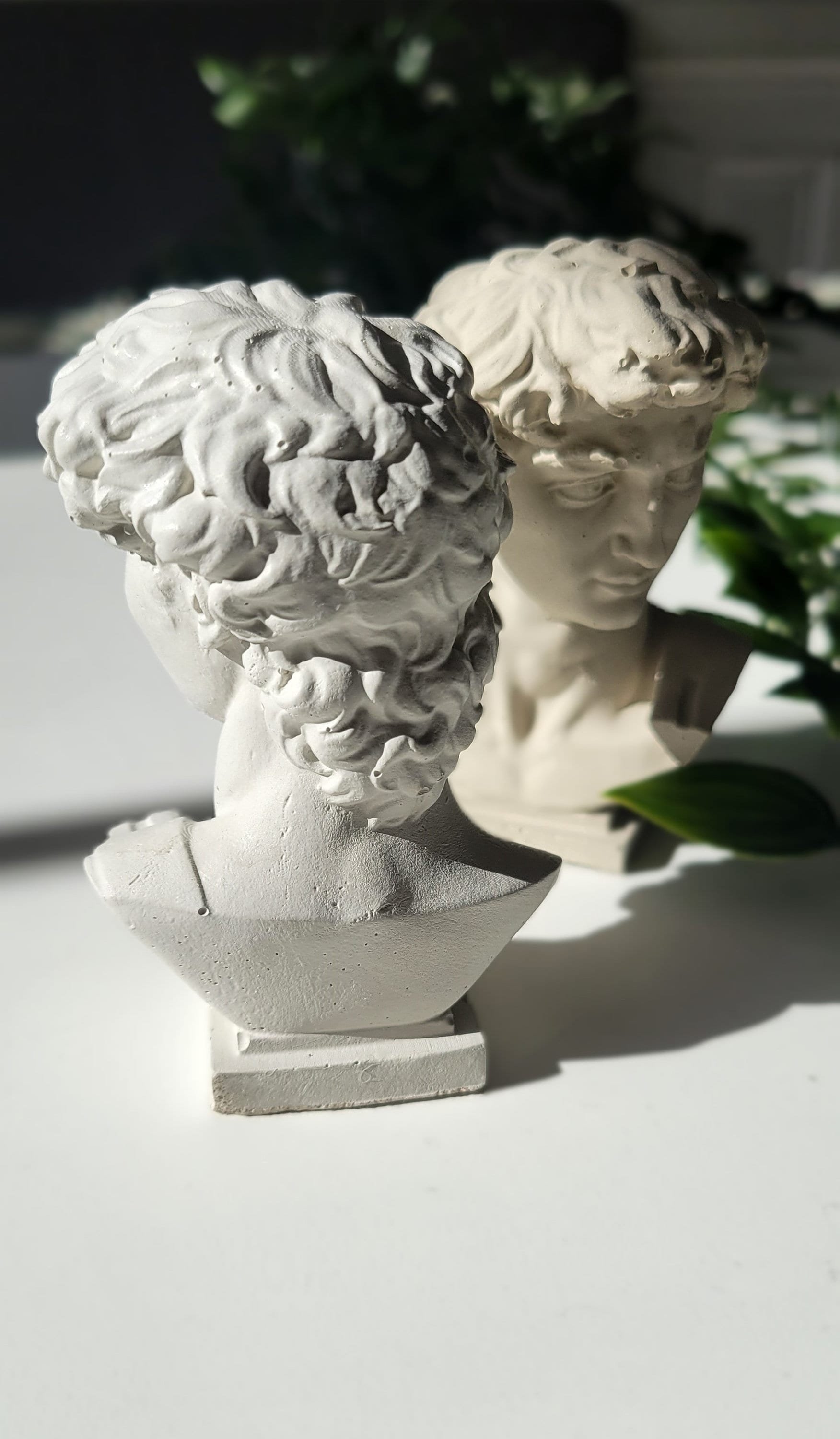 Concrete Statue, Man Statue, Bookshelf Decor, Concrete Decor, Mantel ...