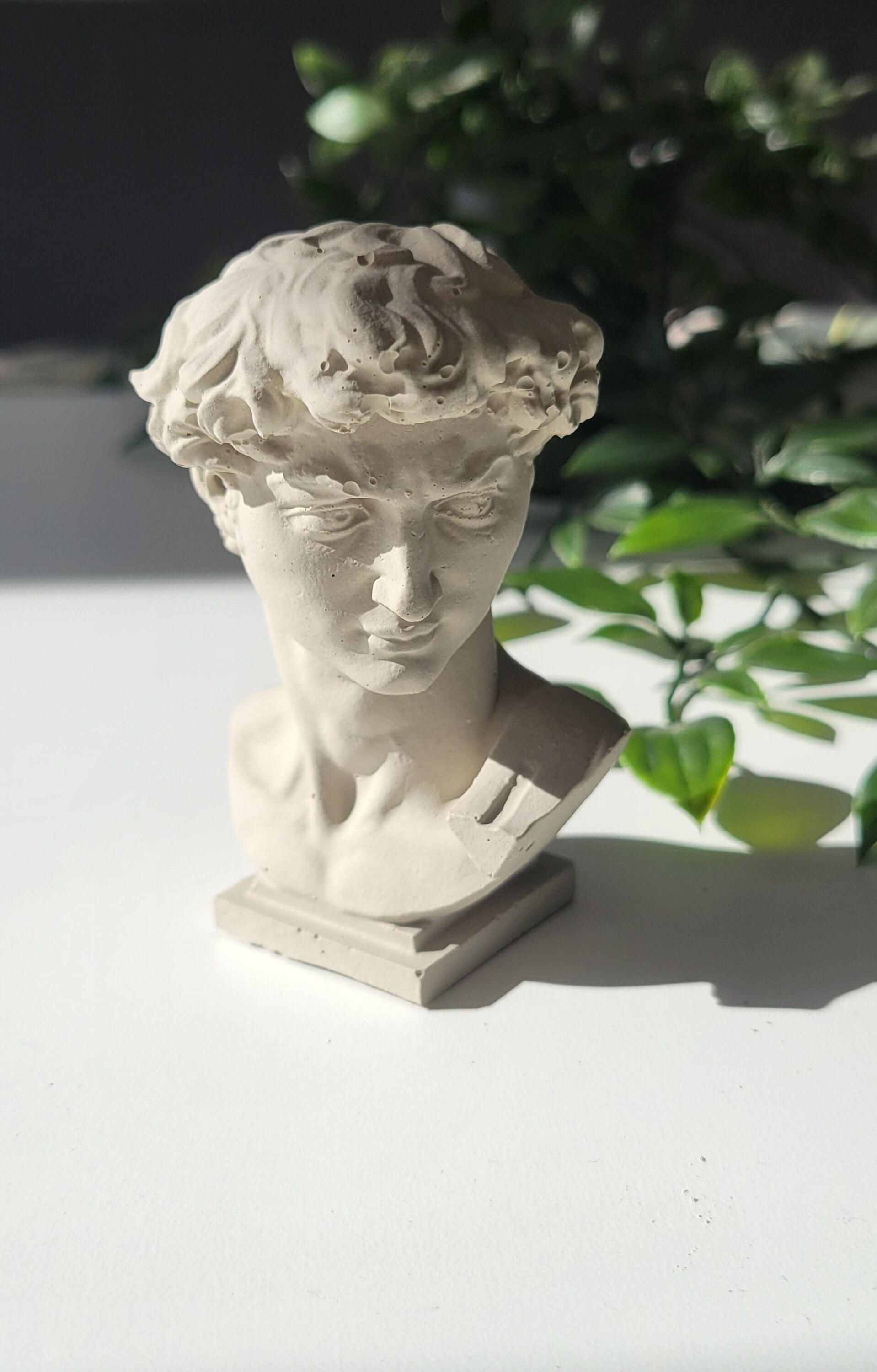 Concrete Statue, Man Statue, Bookshelf Decor, Concrete Decor, Mantel ...