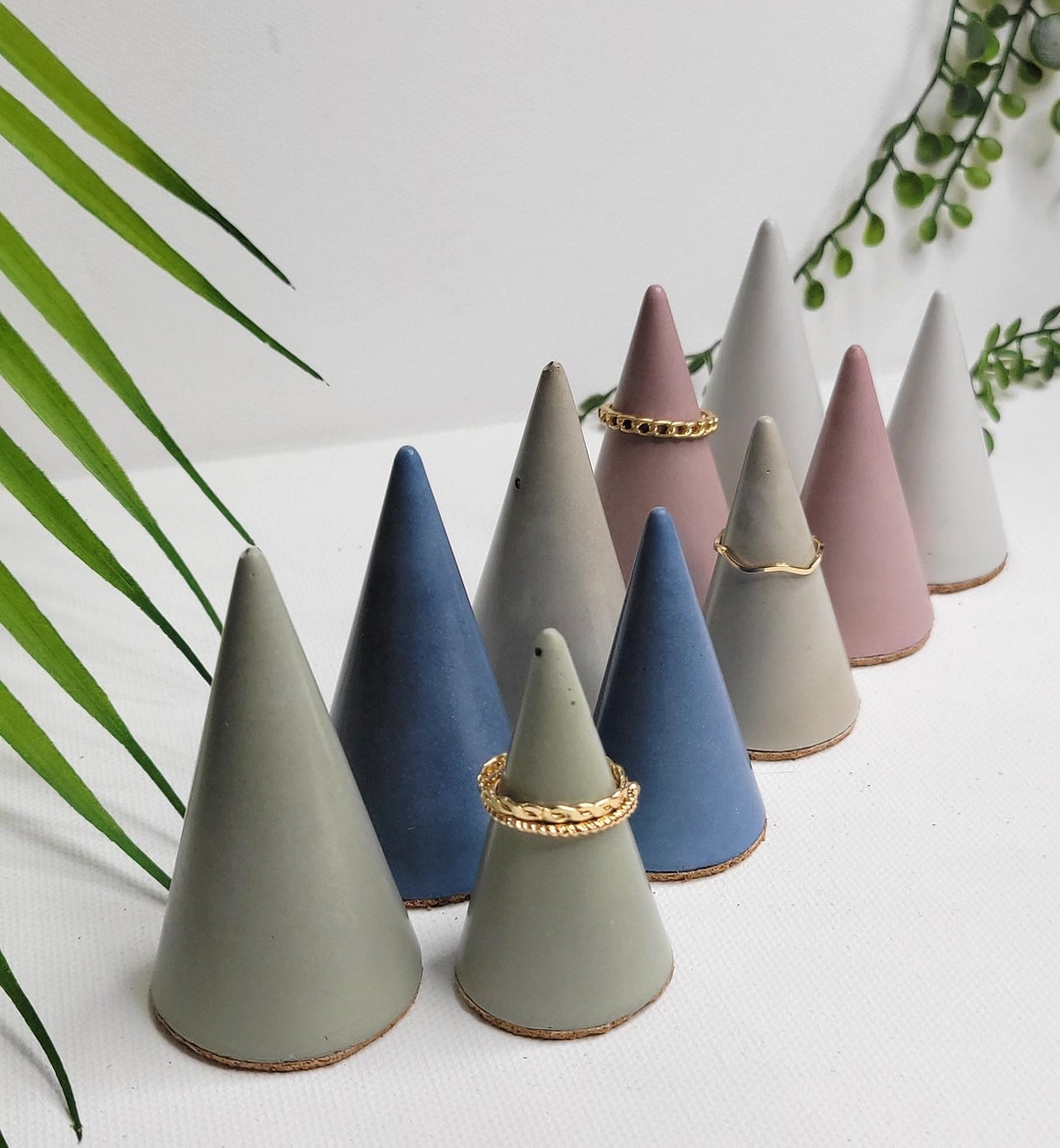Concrete Ring Holder Set: Minimalist Jewelry Organizer - Etsy