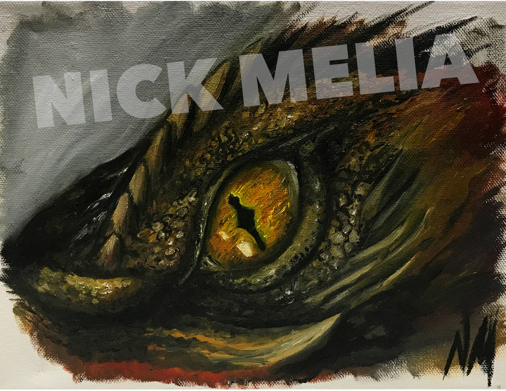 The Lord of the Rings Smaug Oil Painting Print - Etsy