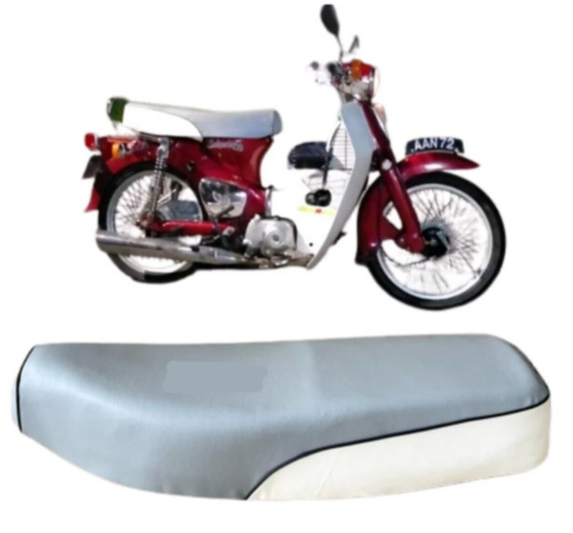 HONDA Cub C65 C70 C90 CM90 CM91 Complete Double Seat White - Grey ...