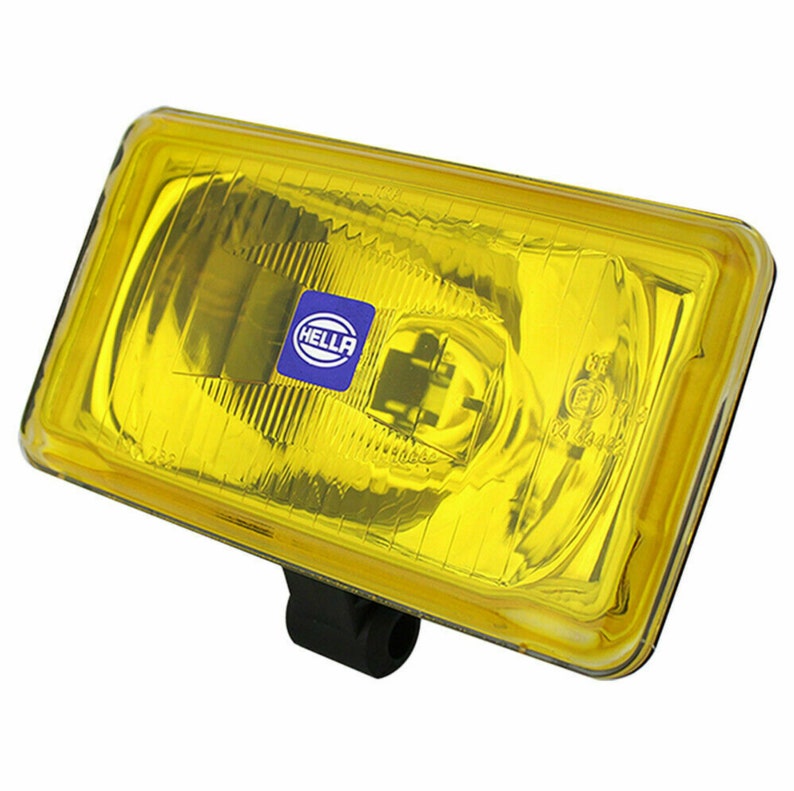 Set 2 Units HELLA Comet 450 Yellow Lens H3 12V Driving Fog Light Lamp ...