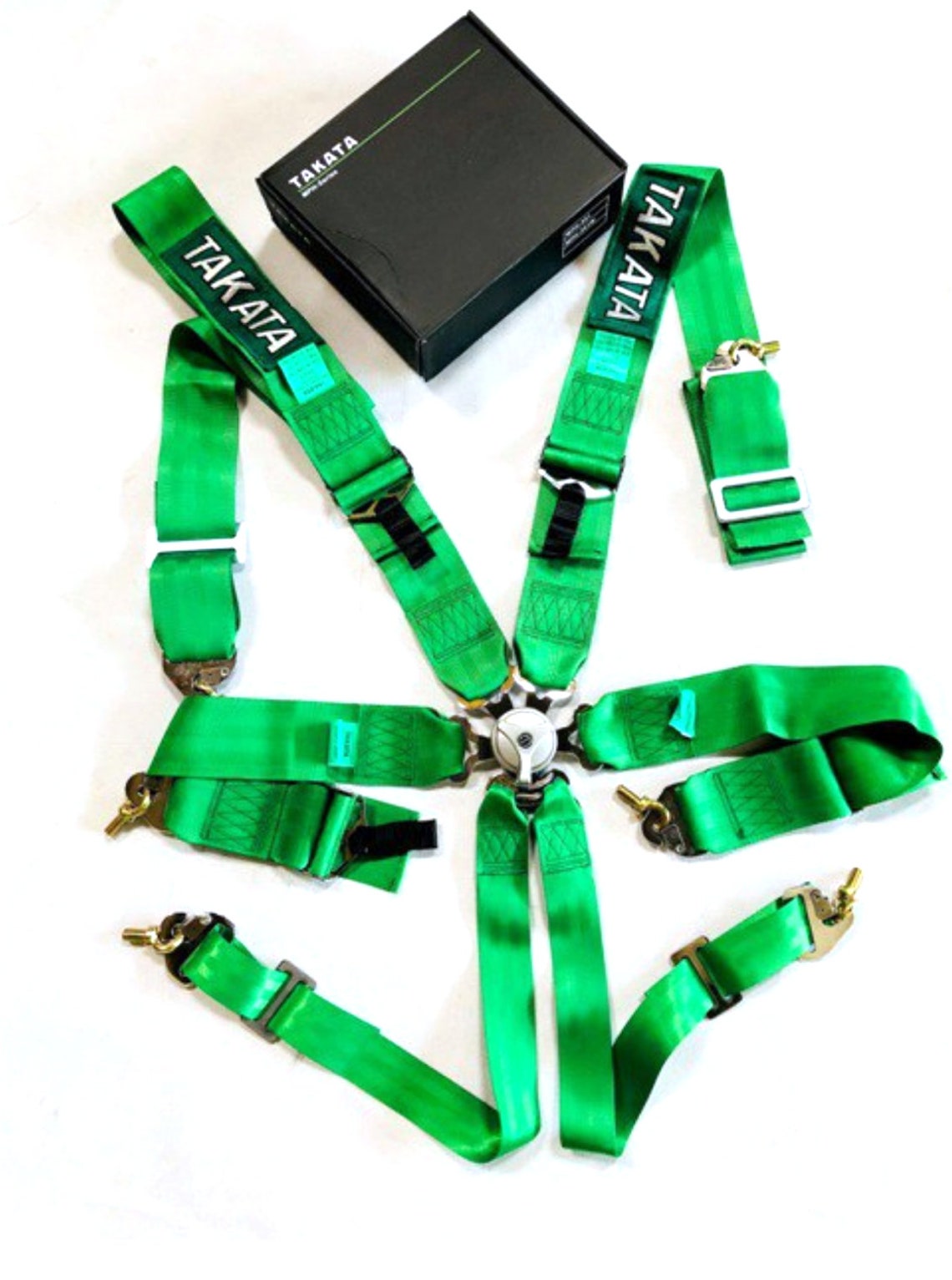 New Takata Racing Seat Belt Harness 4 Point Snap-on 3" Cam Lock ...