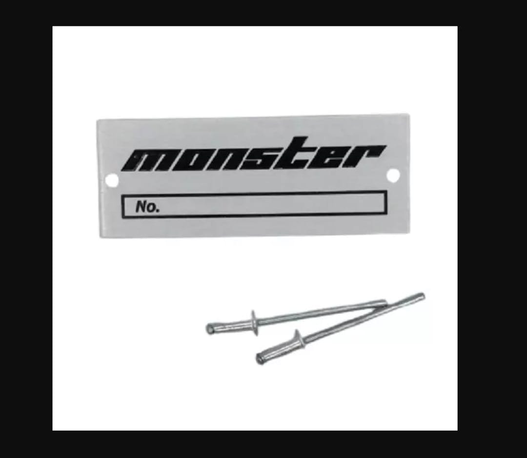 Monster Emblem JDM Style Aluminum METAL Badge Custom Number Tag Express ...