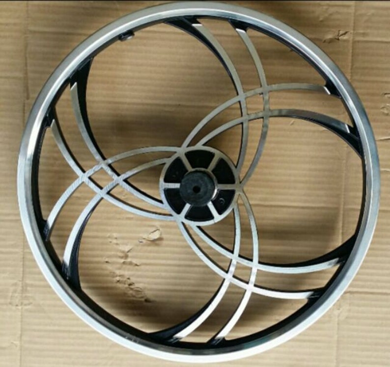 Pair of 20" Bicycle Mag Wheels Set 6 Spoke Black for GT Dyno HARO ...
