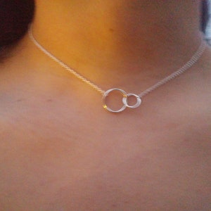 Interlocking Circle Necklace for Women, Infinity Bracelet Sterling ...