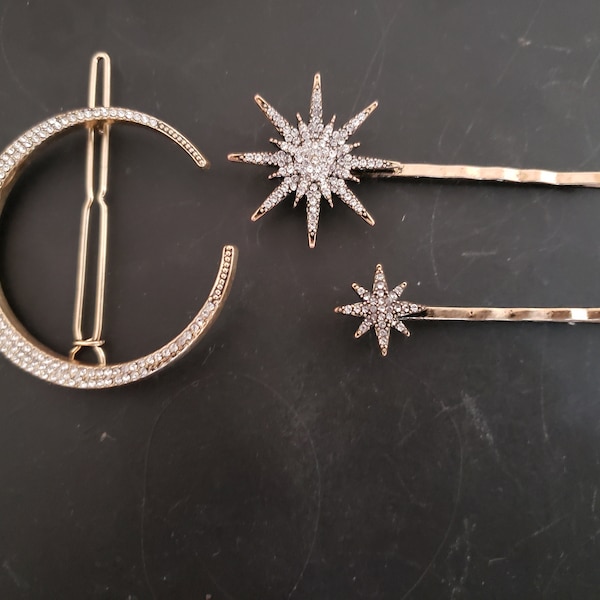 Witch Crystal Hair Pin - Etsy