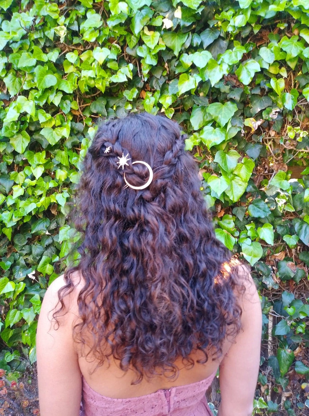 Prom Star Hair Pin Celestial Moon and Star Hair Pin and Clip Hair ...