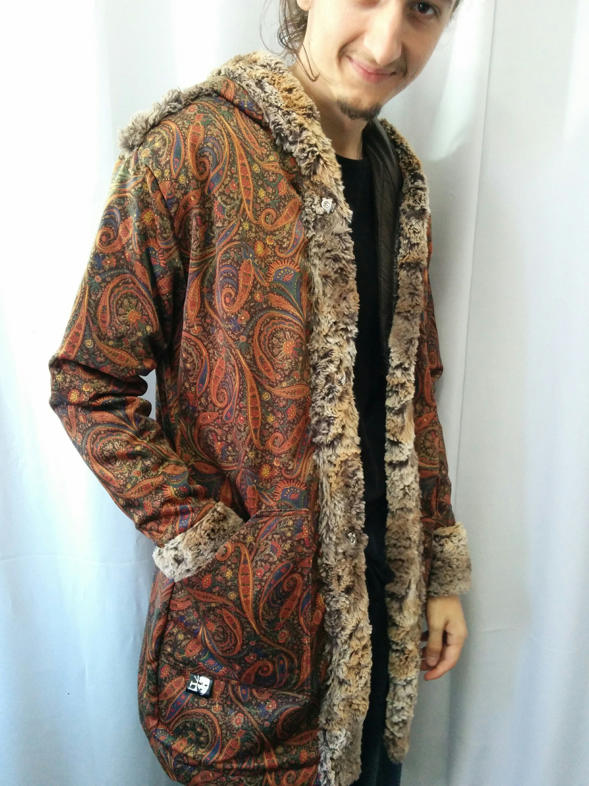 Leopard Paisley Pimp Coat/dj Stage Jacket/burning Man - Etsy Australia