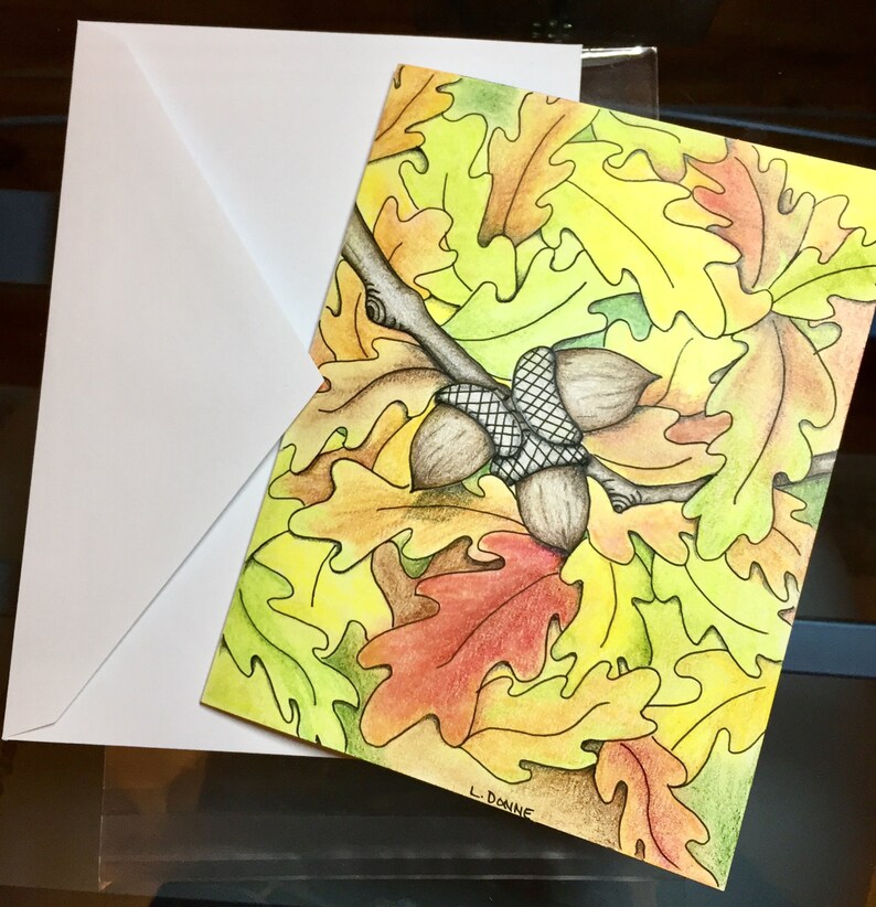 Happy Tree Hand Drawn Blank Card - Etsy