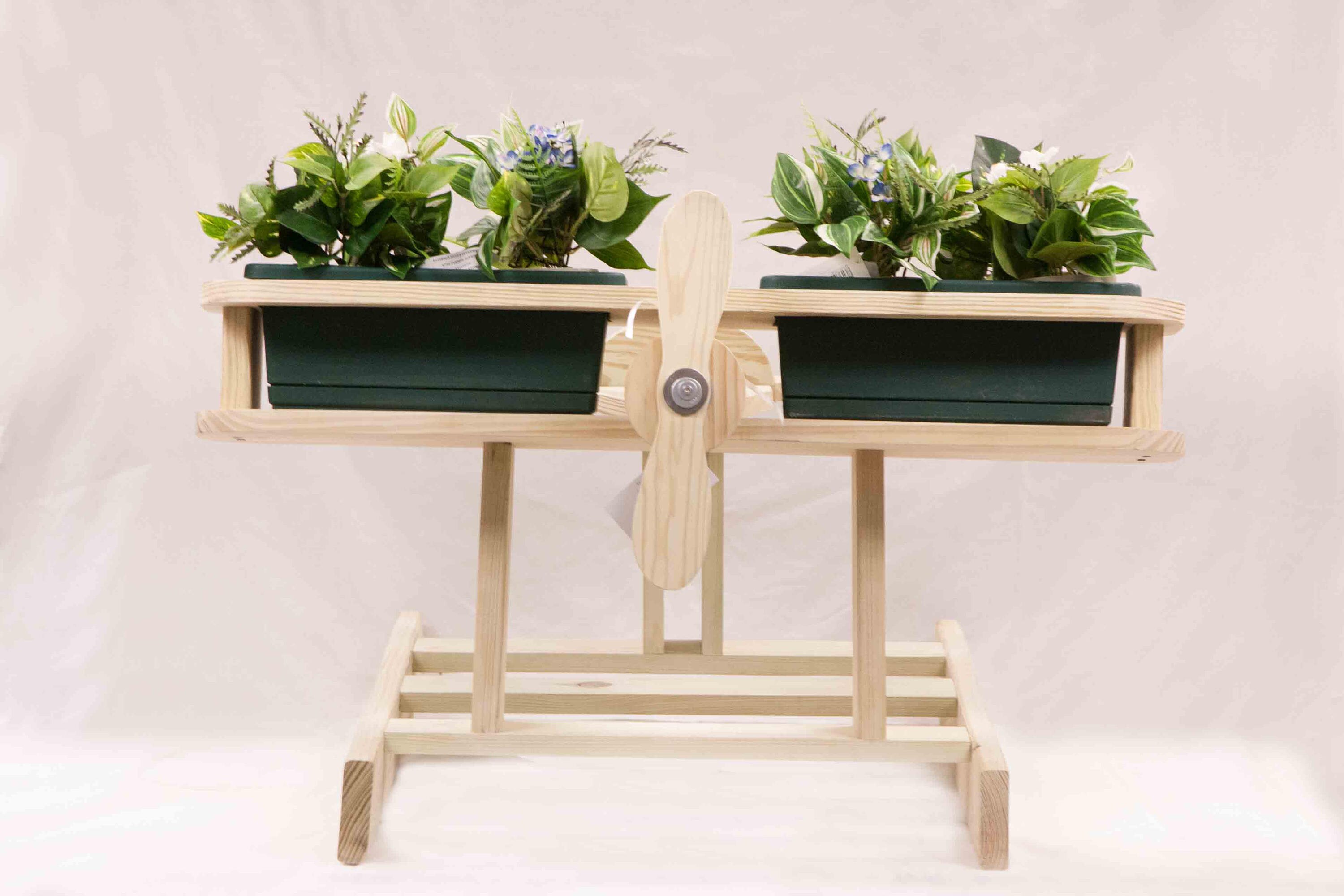 Garden Wooden Airplane Planters Airplane Planters Pressure | Etsy