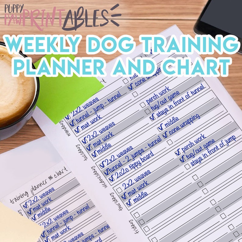 Printable Dog Training Weekly Planner and Tracking Chart - Etsy UK