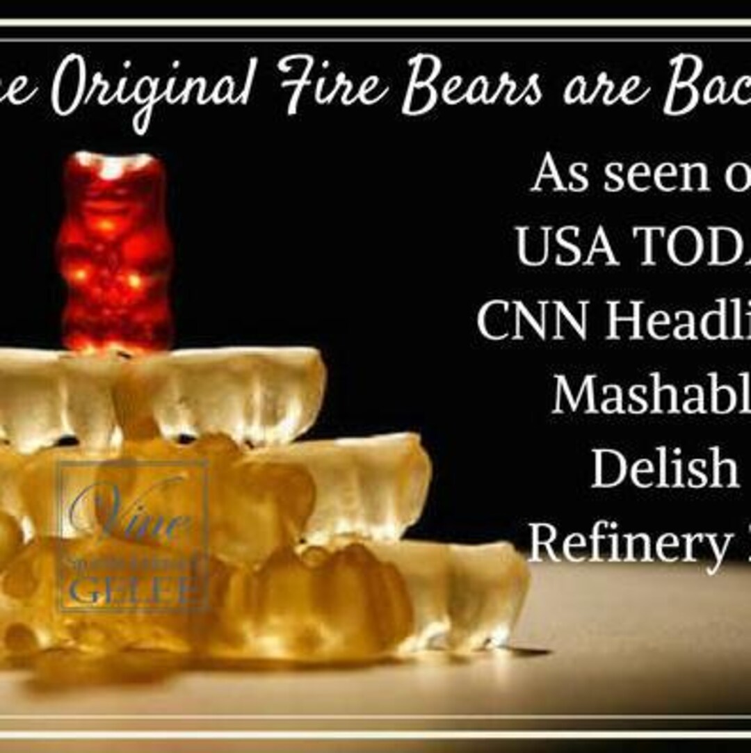 Original Fire Bears! Cinnamon Whisky Gummy Bears Like the "fireball ...