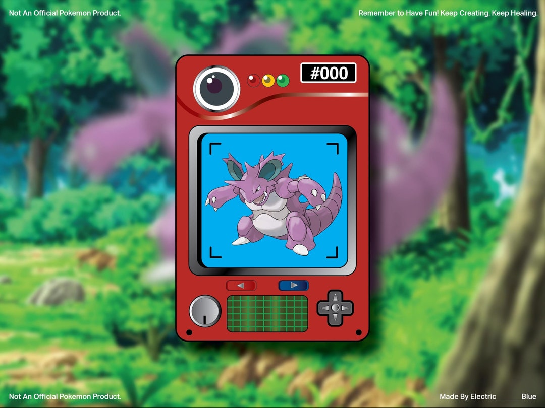 Kanto Pokemon Pokedex Vector File. Illustrator - Etsy