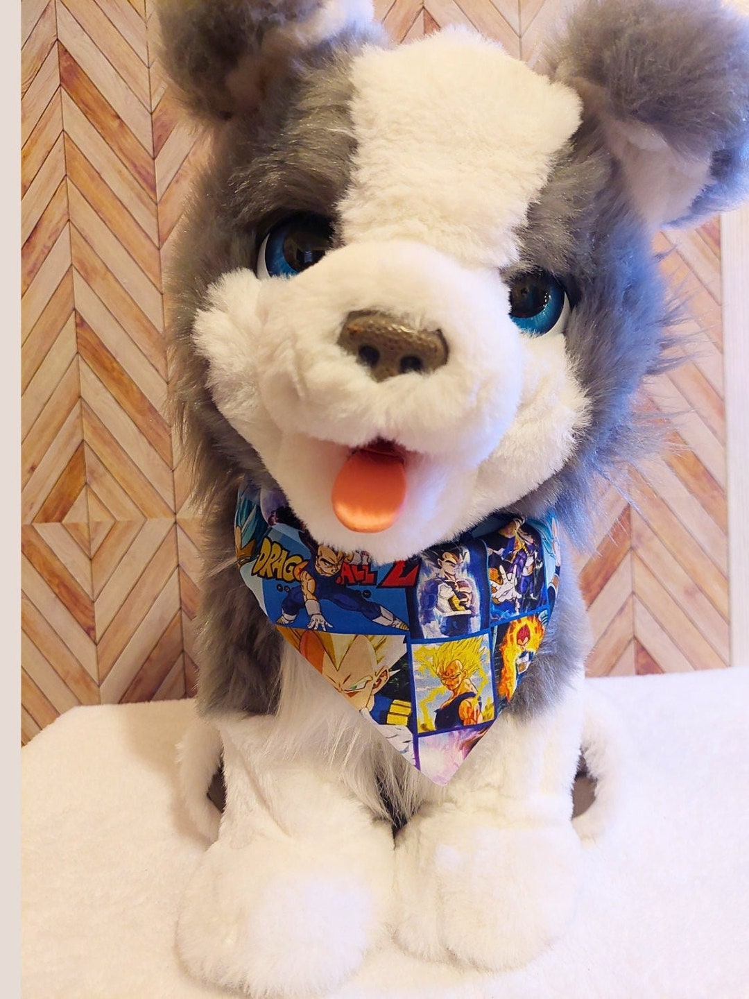 DBZ Vegeta Over the Collar Bandana Dog Bandana Adjustable - Etsy