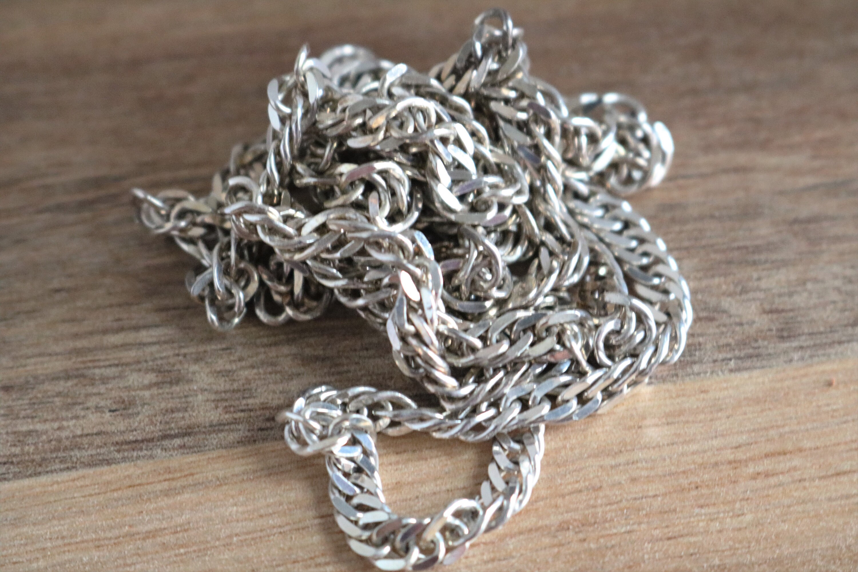 Vintage 925 Sterling Sliver Made in Italy Chain 4mm Curb Link - Etsy