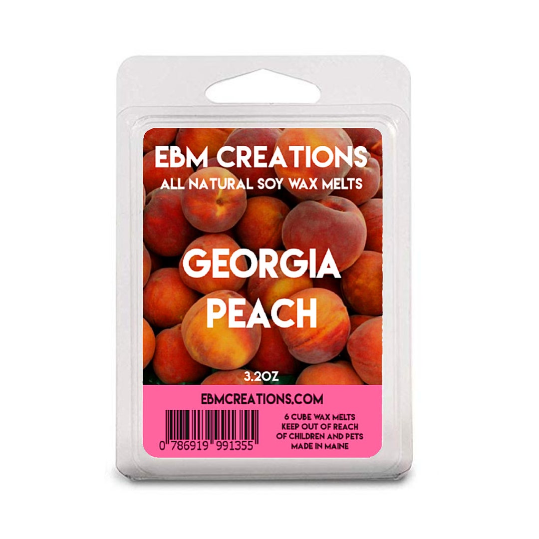 EBM Creations Georgia Peach Scented All Natural Soy Wax Melts 6 Cube ...