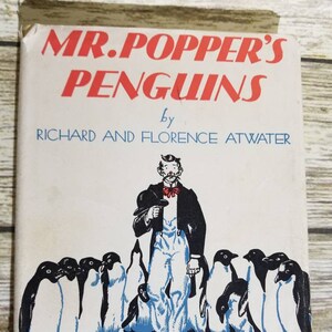 Vintage Book Mr. Popper's Penguins by Richard & Florence Atwater ...