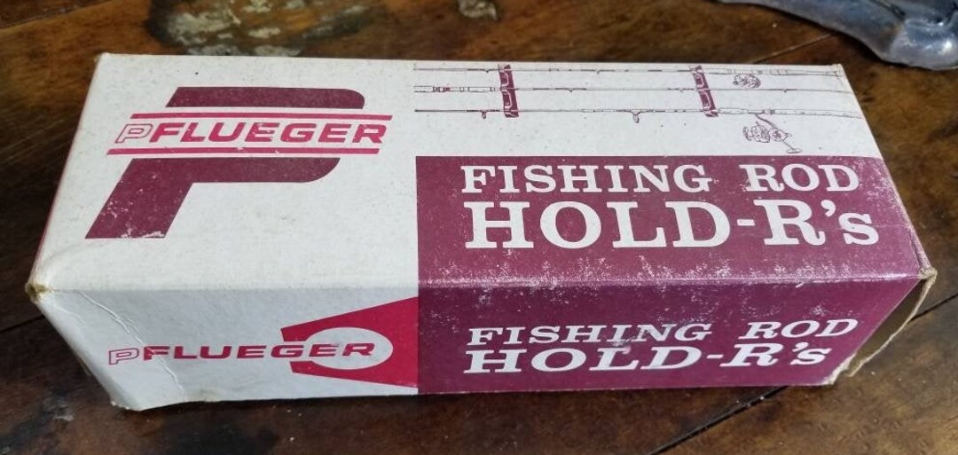 Vintage PFLUEGER ROD Holder No 251~ Decoration Rustic Fisherman Gift ...