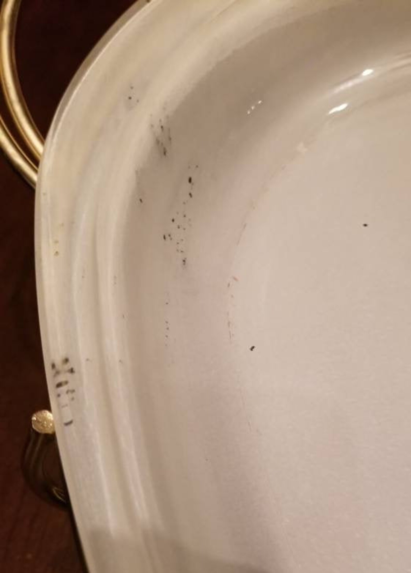 Vintage PYREX White Glass~ Large Oval Serving Platter Utility Dish With ...