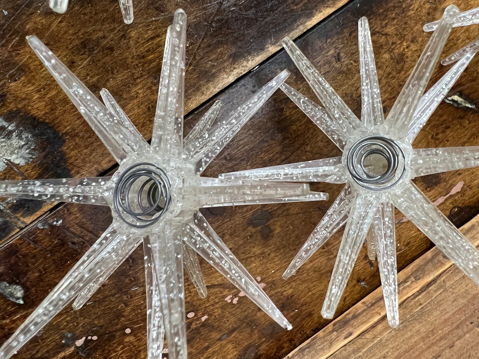 Vintage CLEAR Atomic Sputnik Star Lite Christmas Light Replacement for ...