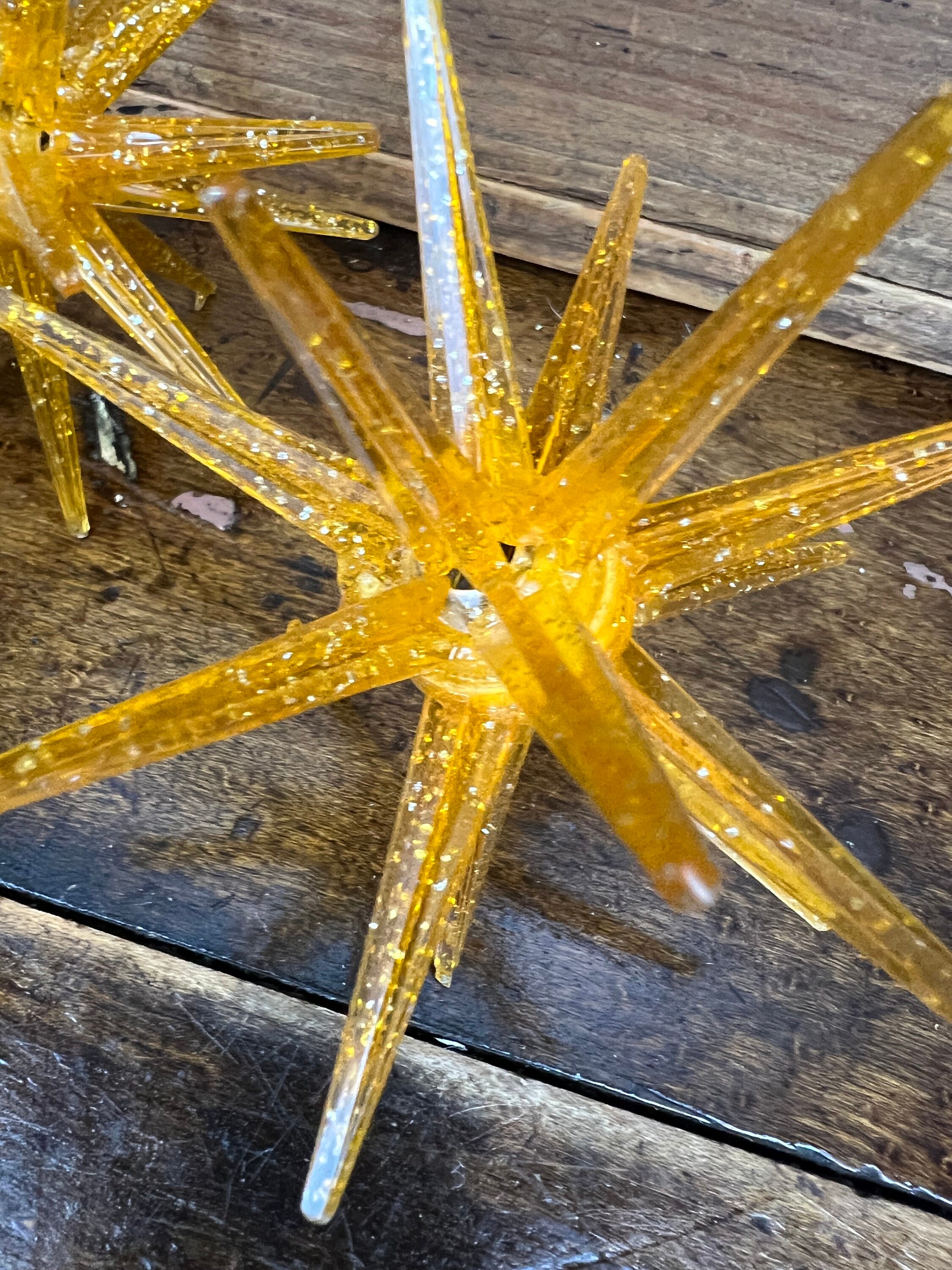 Vintage ORANGE Atomic Sputnik Star Lite Christmas Light Replacement for ...