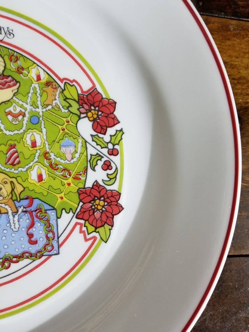Vintage Corelle 1997 Christmas Series Dinner Plate~happy Holidays ...