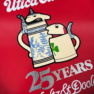 Vintage Utica Beer Tray|schultz & Dooley Beer Serving Tray 25 Years ...