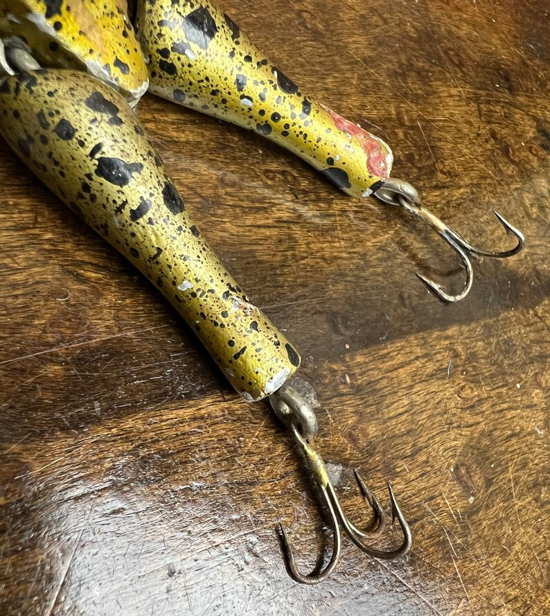 Vintage PAW PAW Wotta FROG Fishing Lure ~tackle Bait~ Green Black ...