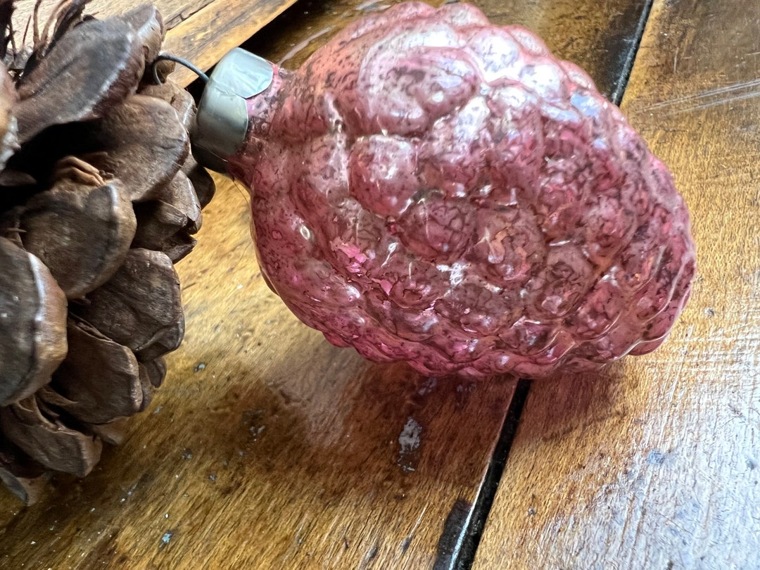 Vintage Shiny Brite?? Christmas Ornament~ Figural Nut Bumpy Cluster ...