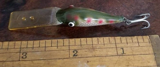 Vintage SOUTH BEND Rock Hopper Fly Rod Fishing Lure ~tackle Bait ~green ...