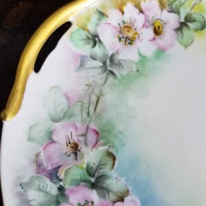 Vintage JAPAN Porcelain Floral Cake Plate or Charger Plate - Etsy