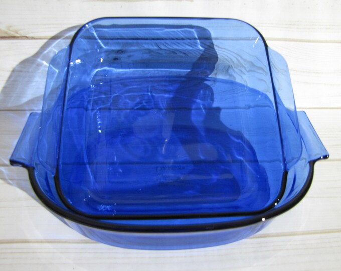 Vintage Pyrex Cobalt Glass Cookware Set Blue 2 1/2 Quart Oval - Etsy