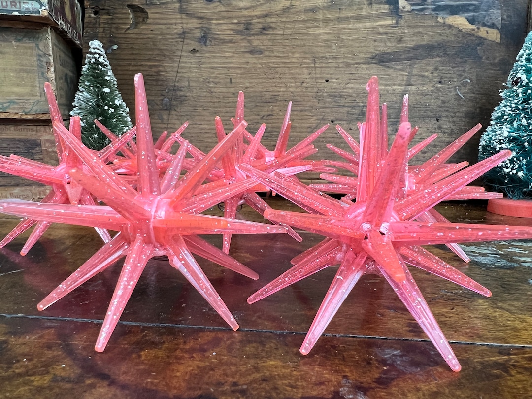 Vintage PINK Atomic Sputnik Star Lite Christmas Light Replacement for ...