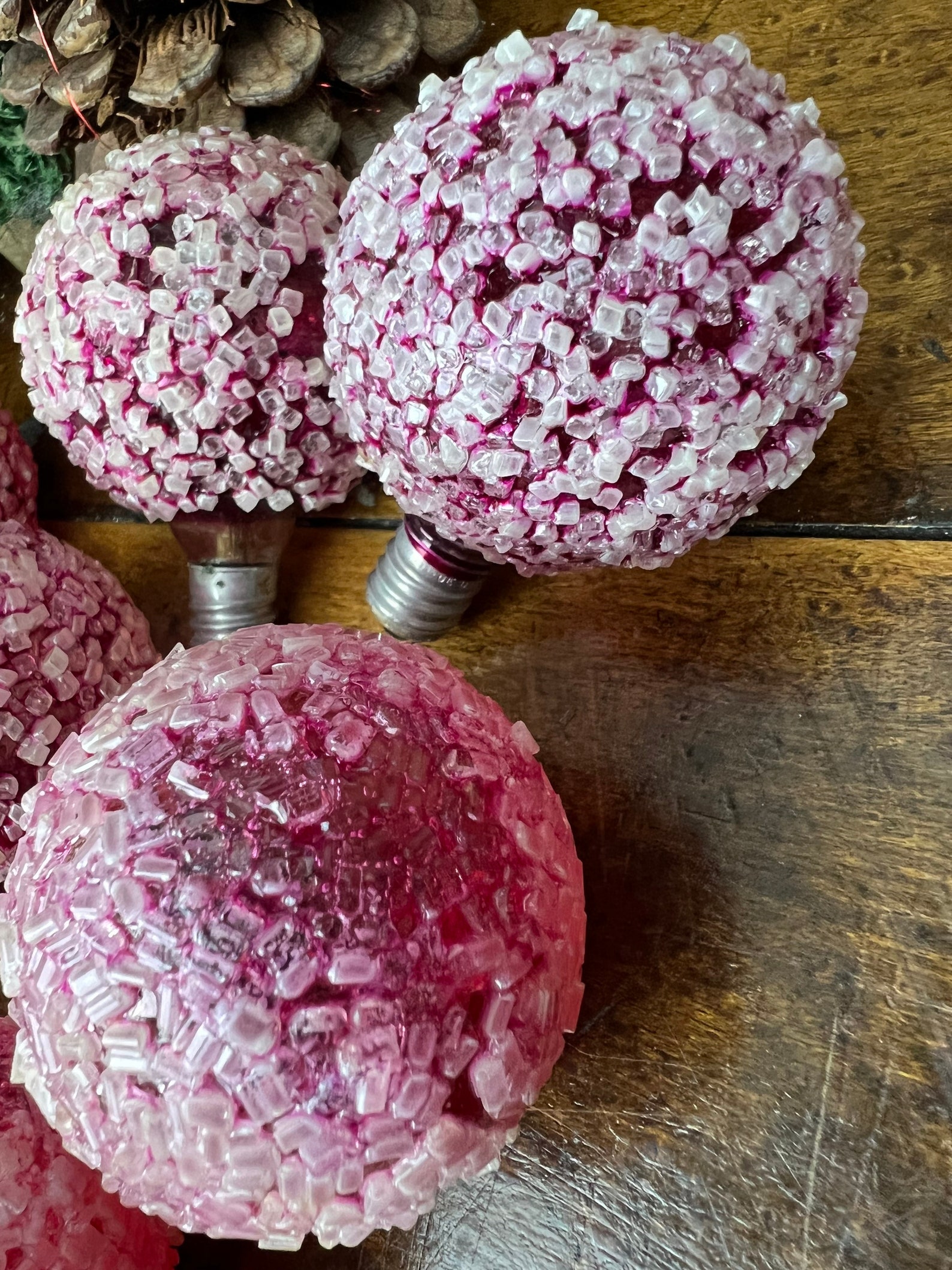 Vintage GE Lighted ICE Bulbs RED Set of Seven Frosted Sugar - Etsy