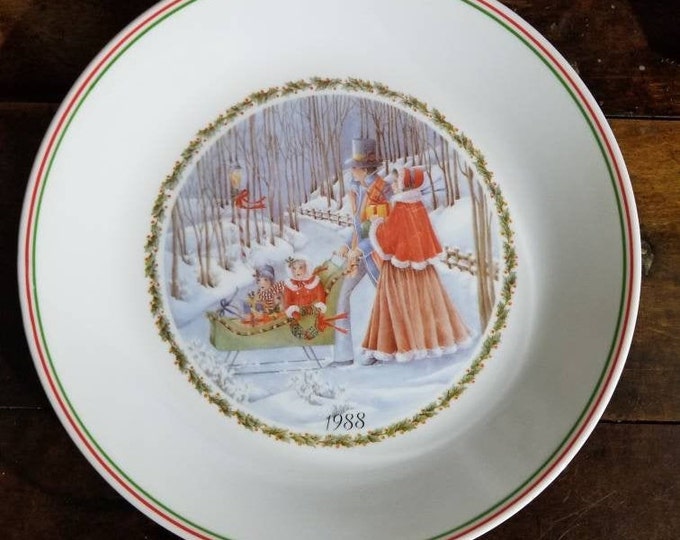 Vintage Corelle 1988 Christmas Series Dinner Plate~special Edition ...
