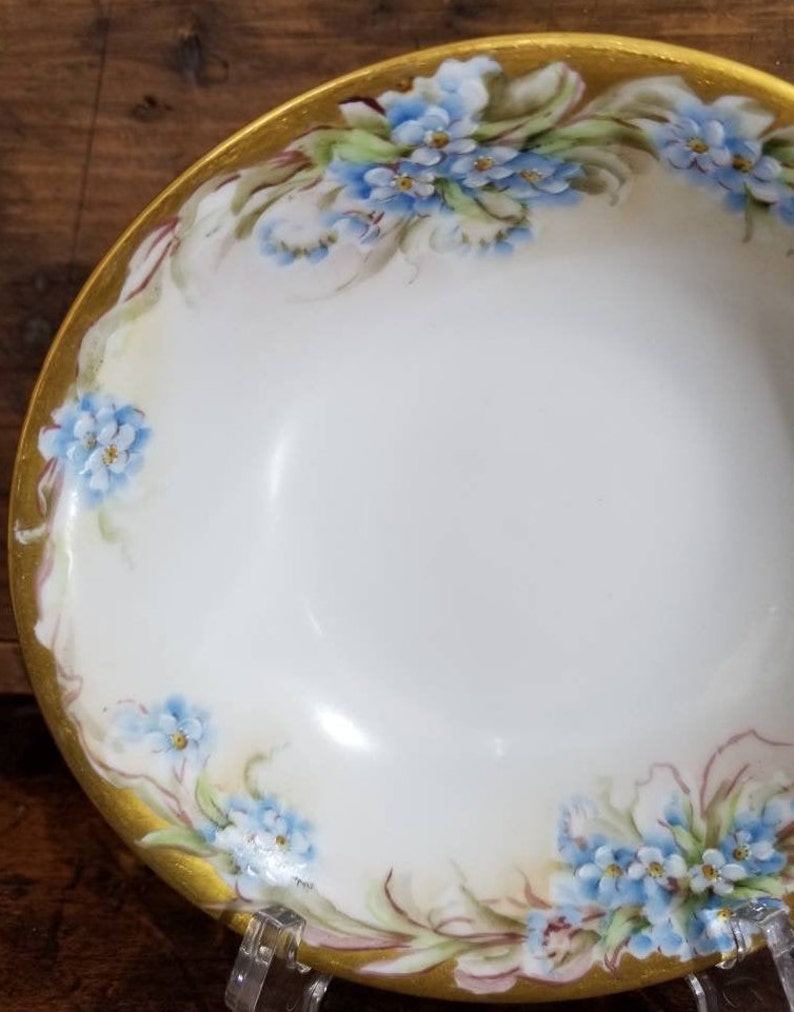 Vintage MZ AUSTRIA Porcelain Dessert Bowl~cereal~fruit~ Hand Painted ...